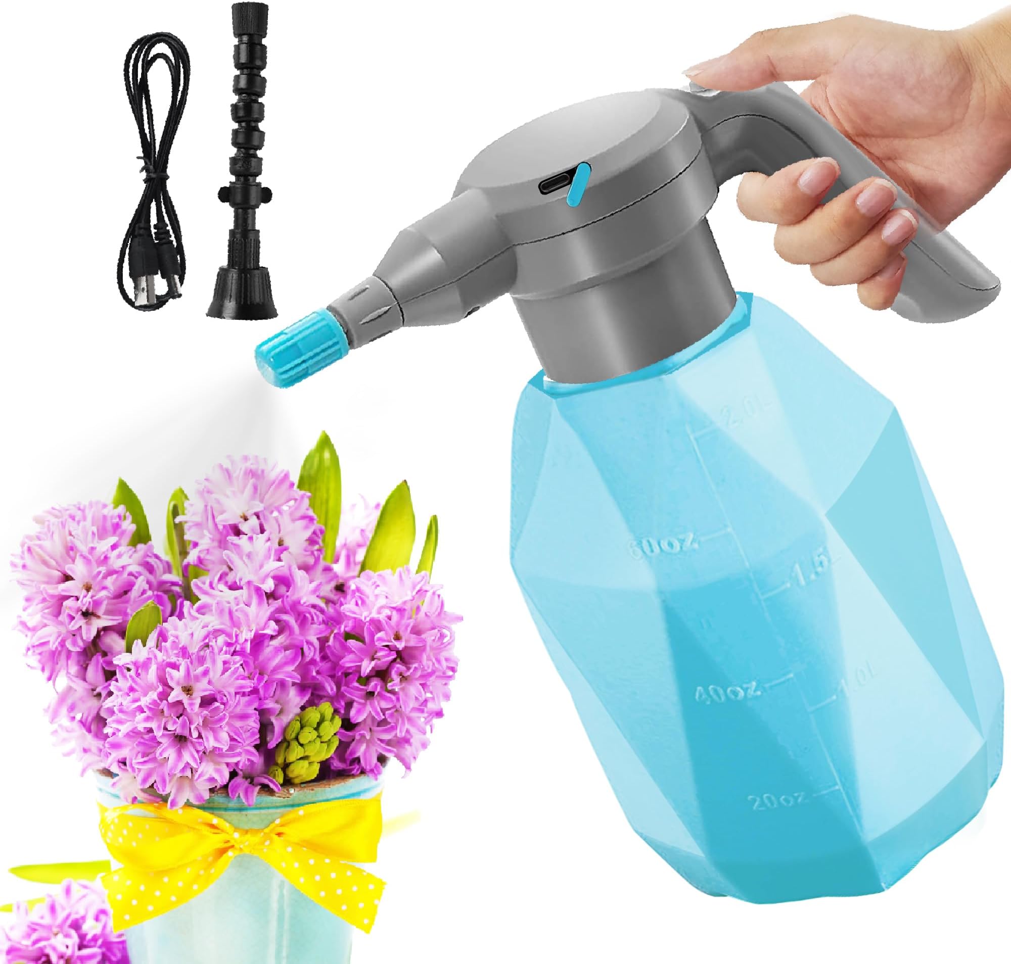 Amazon.com : 0.53Gal/2L Electric Water Sprayer,Automatic Plant Mister ...