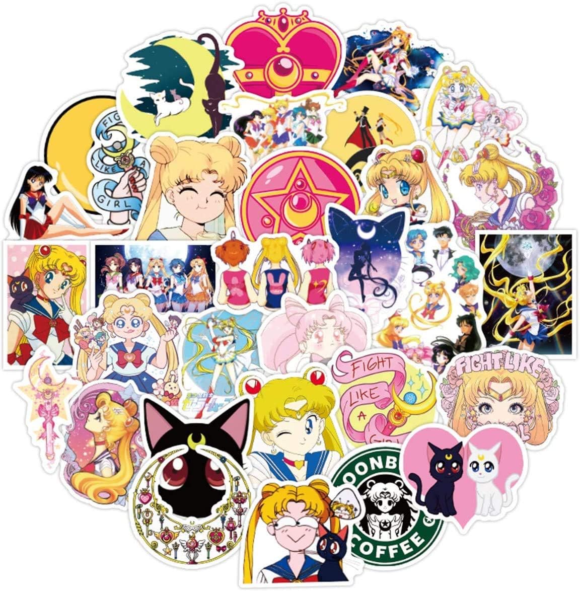 ALTcompluser Anime Autoaufkleber Sailor Moon Car Sticker Auto Fenster ...
