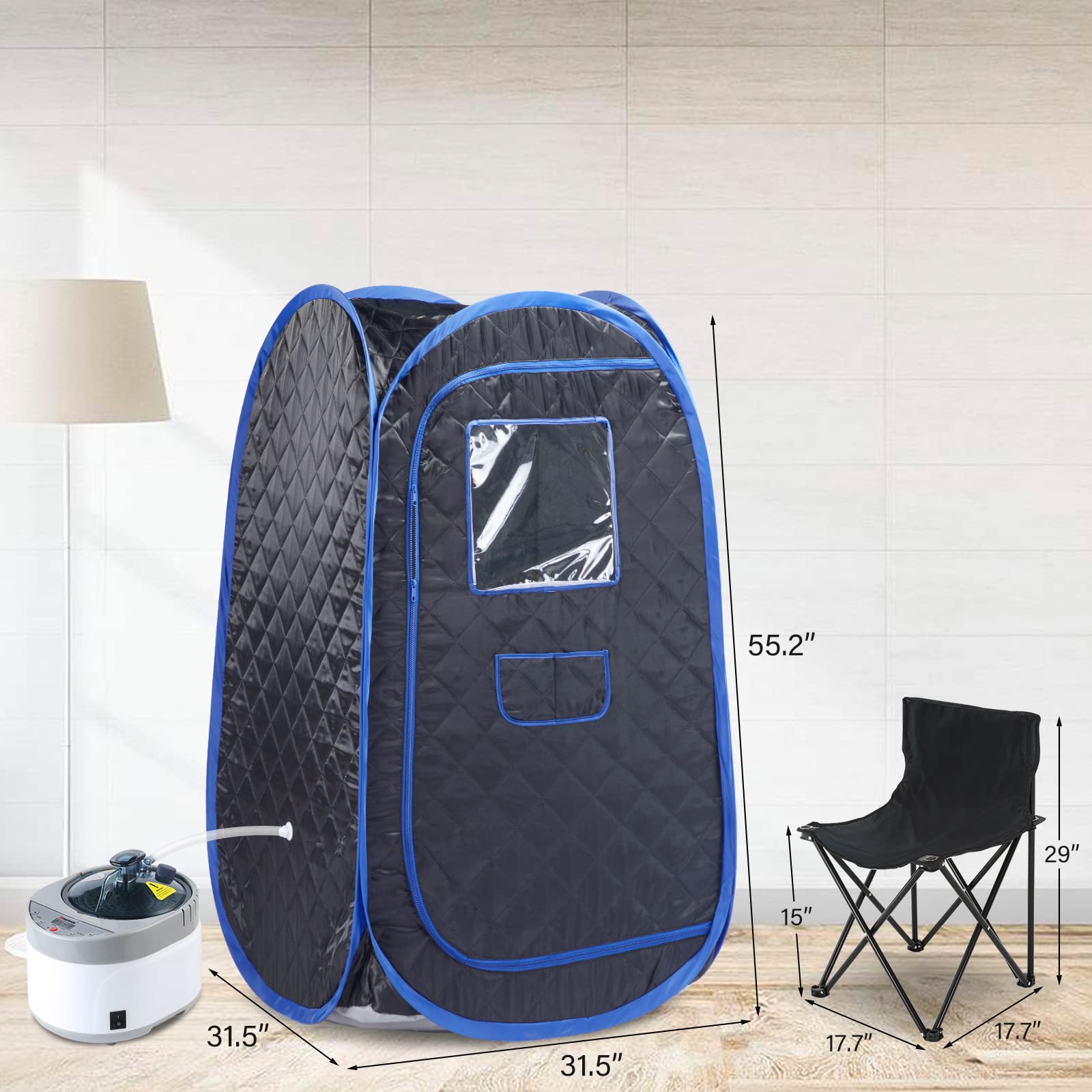 Snapklik.com : Smartmak Portable Steam Sauna, Full Body Personal Home ...