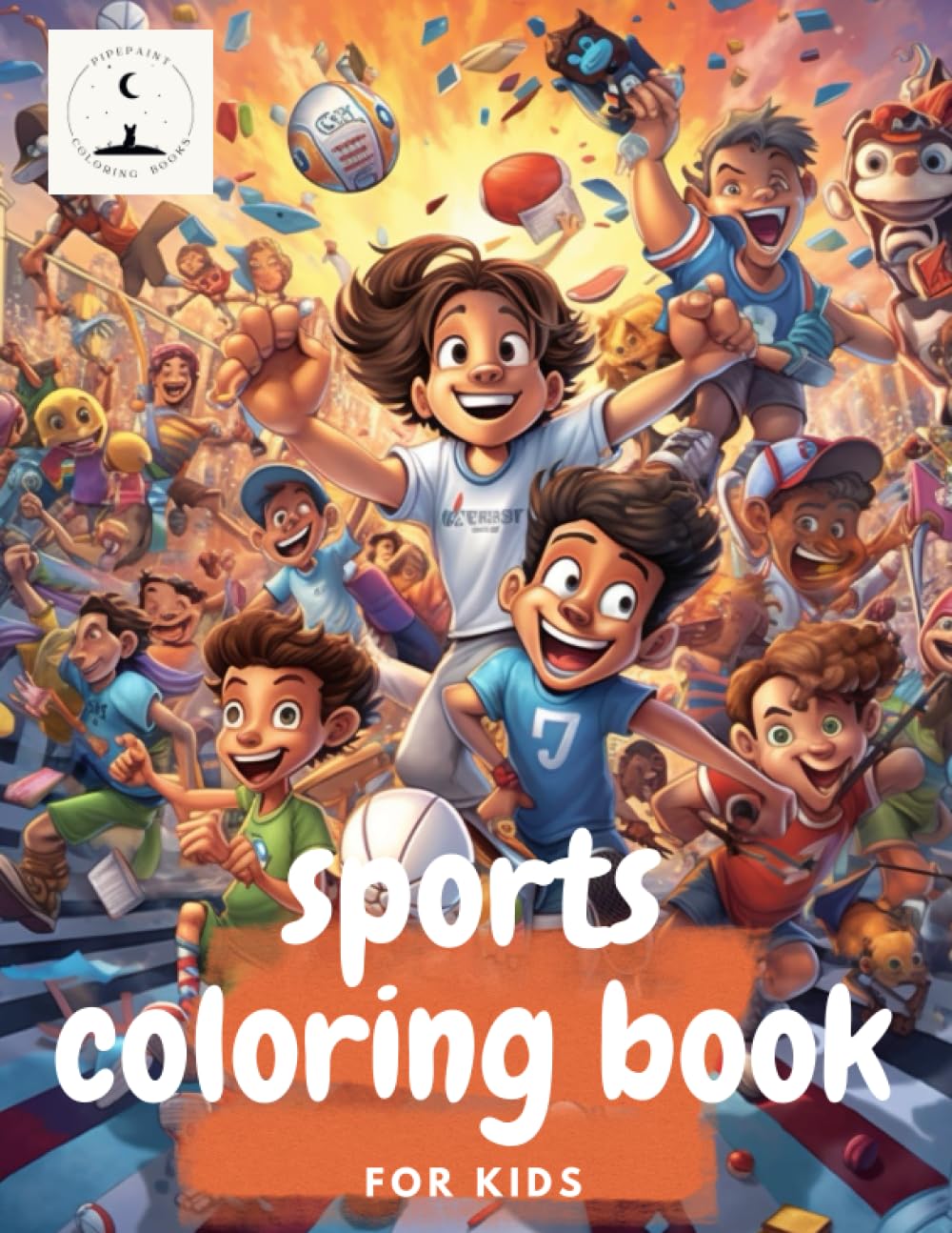 Sports coloring book for kids: paint, pipe: 9798398980813: Amazon.com ...