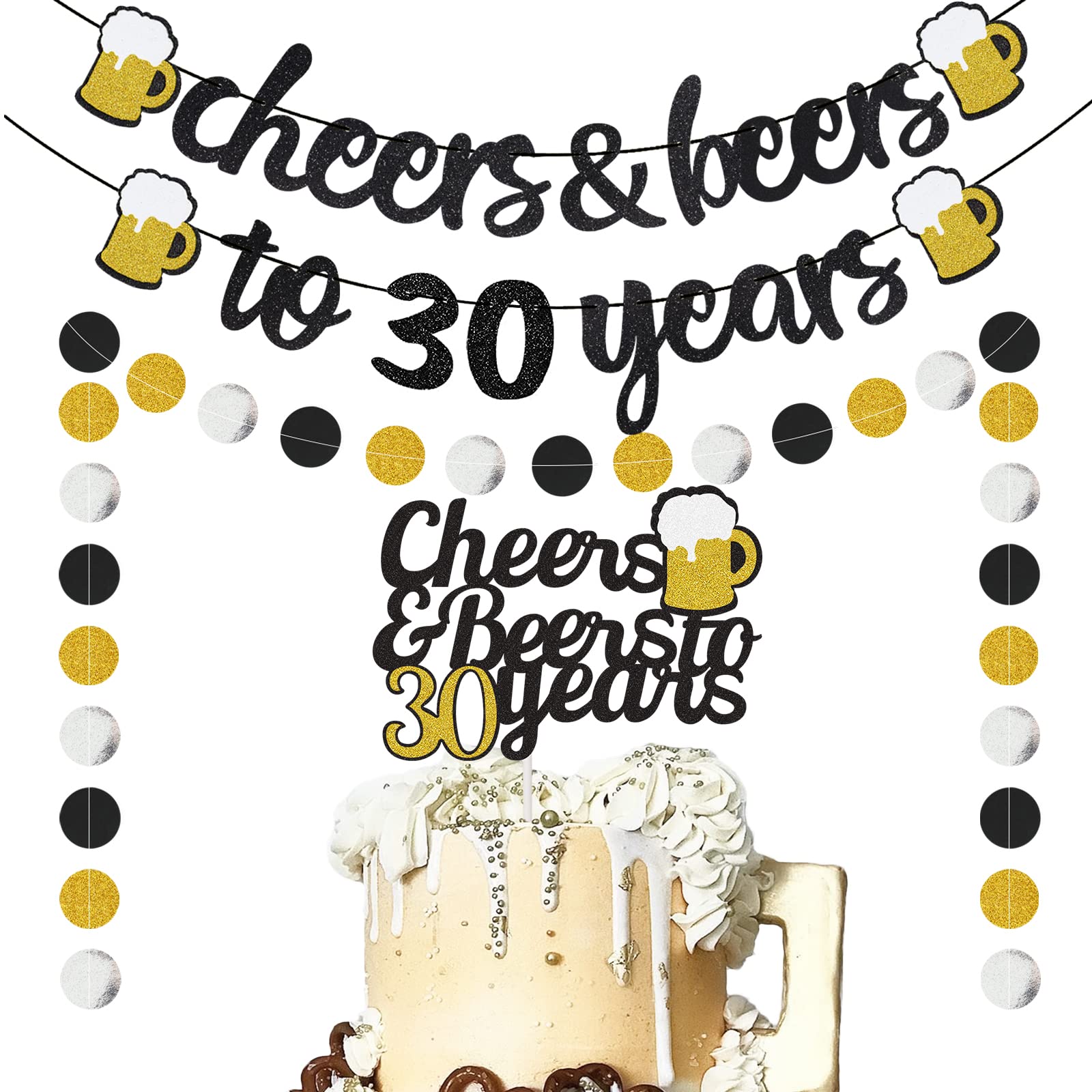 Amazon.com: 30th Birthday Decorations, 30 Years Anniversary Decorations ...