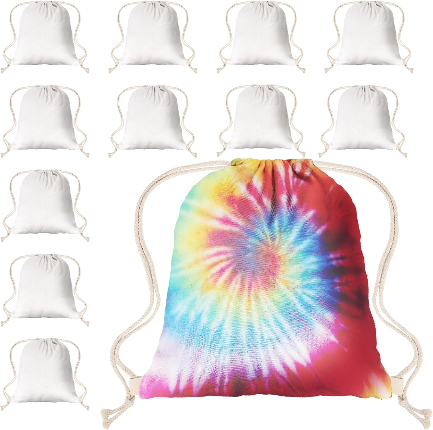 Amazon.com: Drawstring Backpack Sublimation Blanks, Thickened Fabric ...