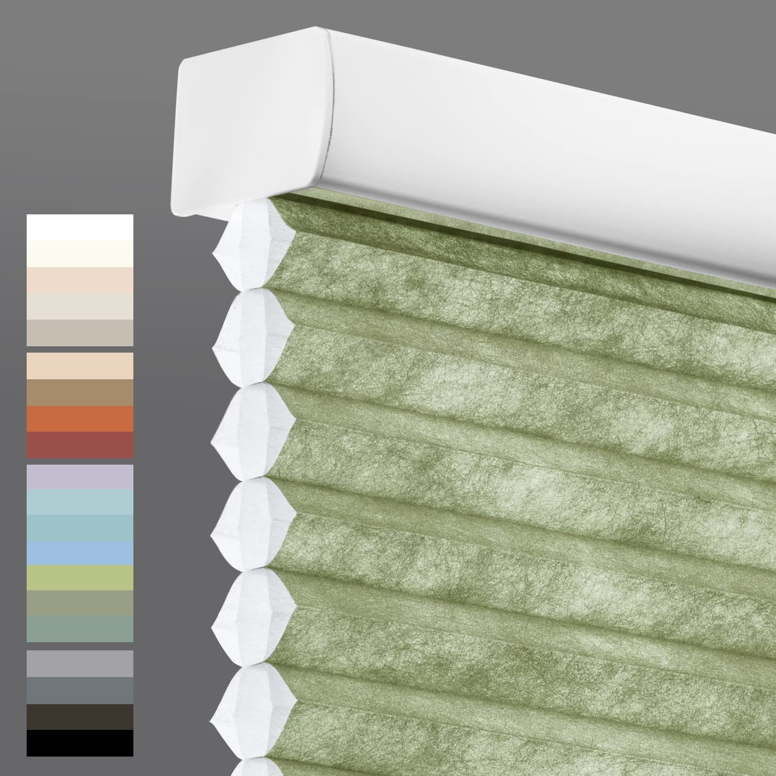 Amazon.com: Tonature Custom Size Cellular Blinds Cordless Window Blinds ...