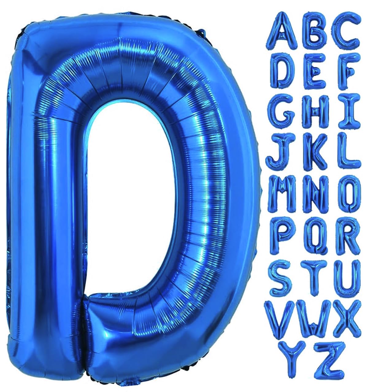 Amazon.com: 40 Inch Blue Letter D Balloons Alphabet D Letter Balloons ...