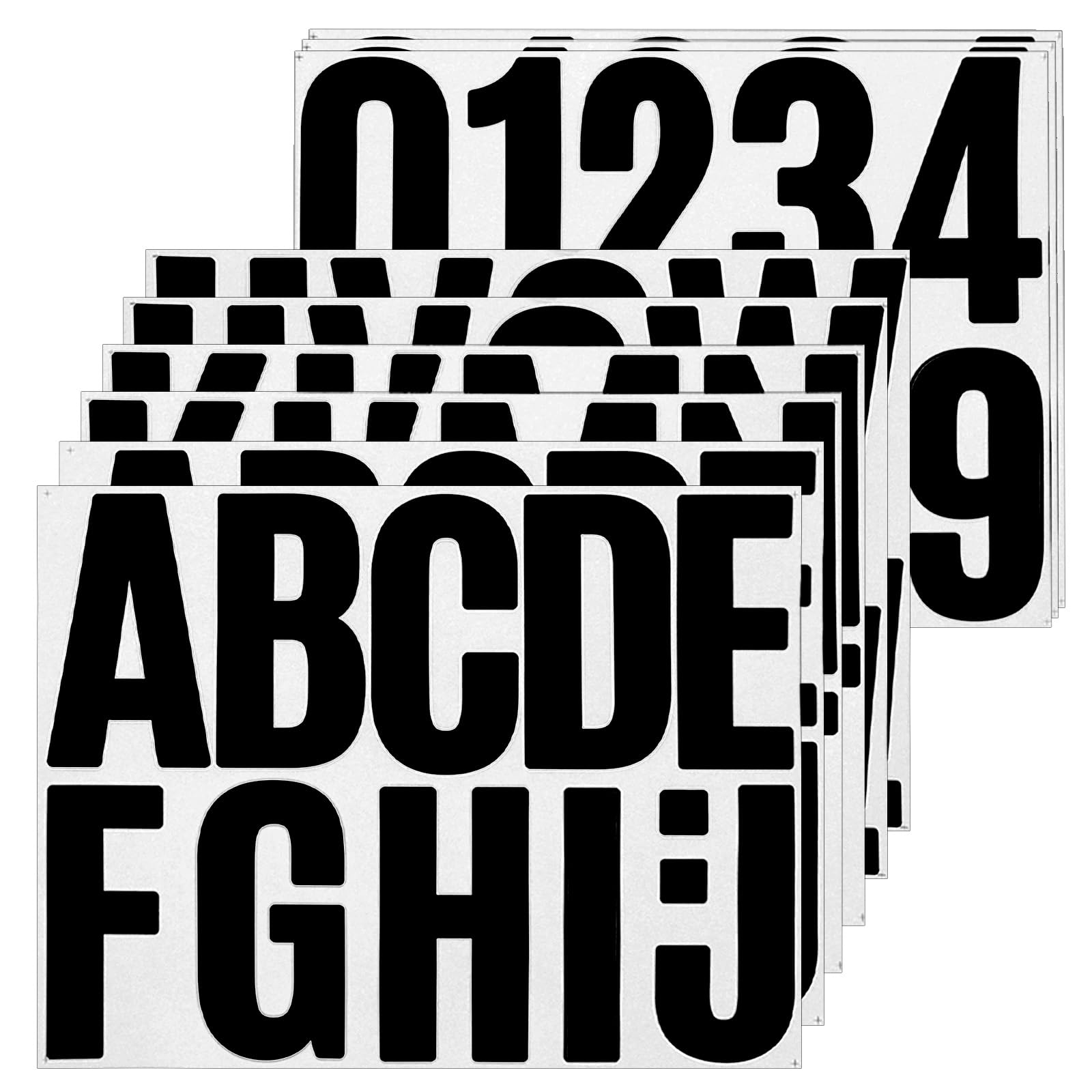 Amazon.com: ZEYIYER 98PCS Letter Stickers, 4 Inch Vinyl Large Alphabet ...