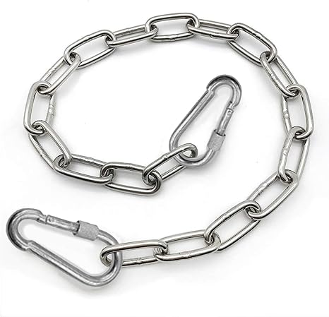 Gate Chain Lock, 1m/3.28ft Chain Lock, Metal Chain with 2 Detachable ...