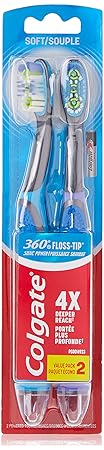 Amazon.com: Colgate 360 Sonic Battery Power Electric Toothbrush with ...