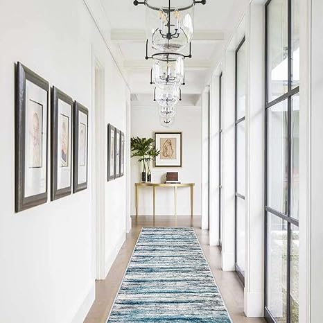 Amazon.com: KOZYFLY Modern Abstract Hallway Runner Rug, 2.6x12 Washable ...