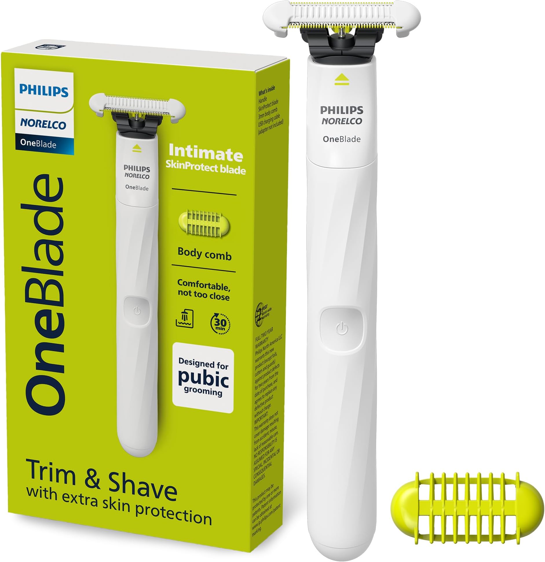 Amazon.com: Philips Norelco, Oneblade QP652070 Pro Hybrid Electric ...