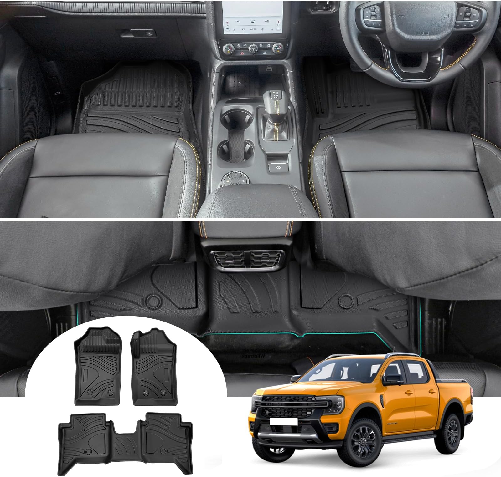 iPRIME - Tailored Boot Liner for FORD RANGER 2019 To 2023 Double Cab ...