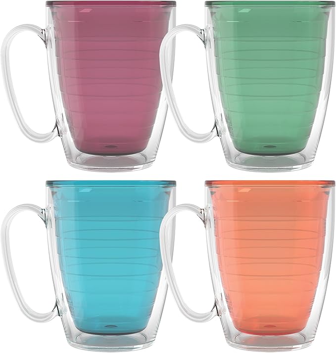 Amazon.com | Tervis Clear & Colorful Tabletop - Bright Colors Mug ...