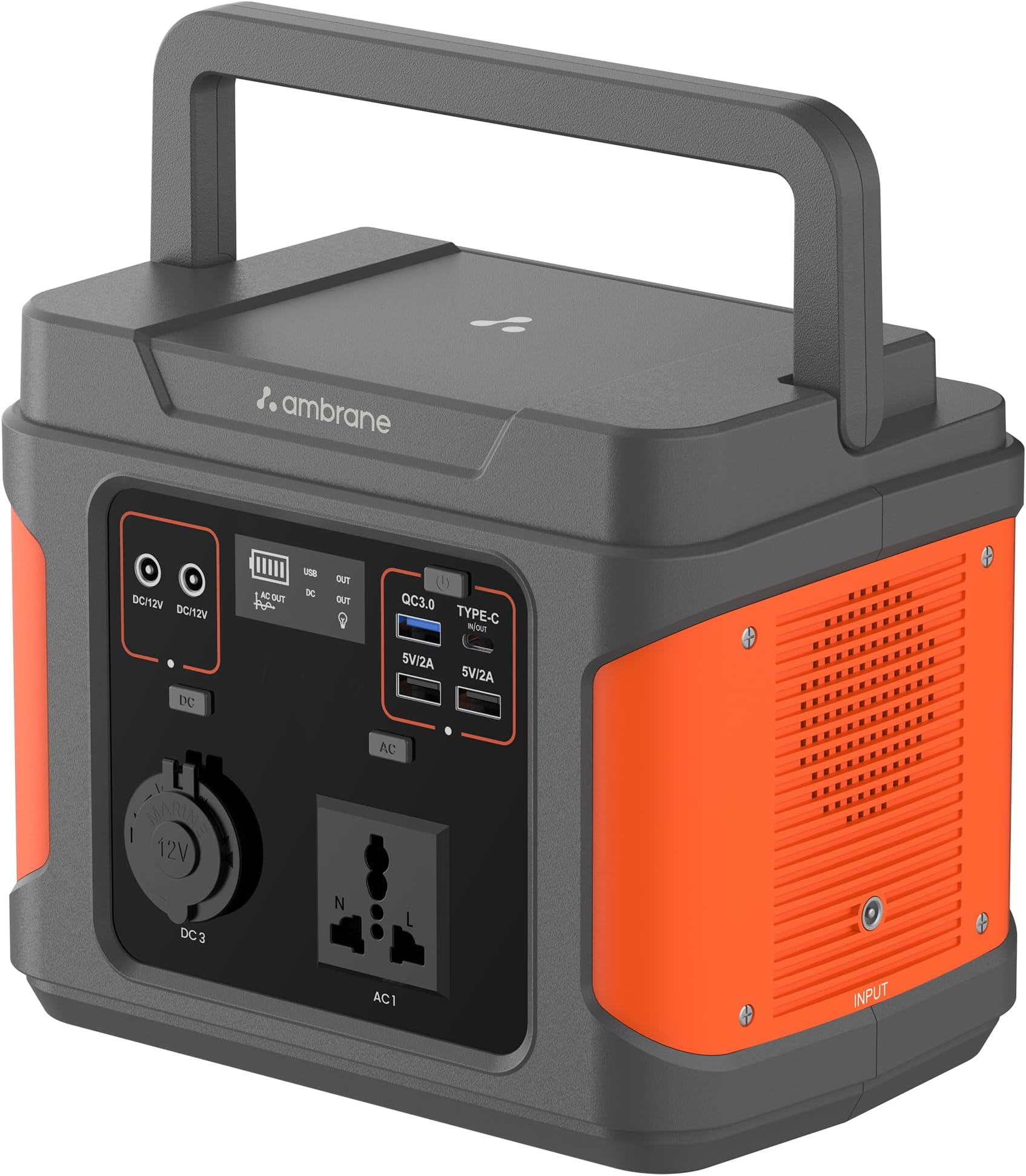 Ambrane 300W Portable Power Station Generator, 333Wh Battery, Fast ...