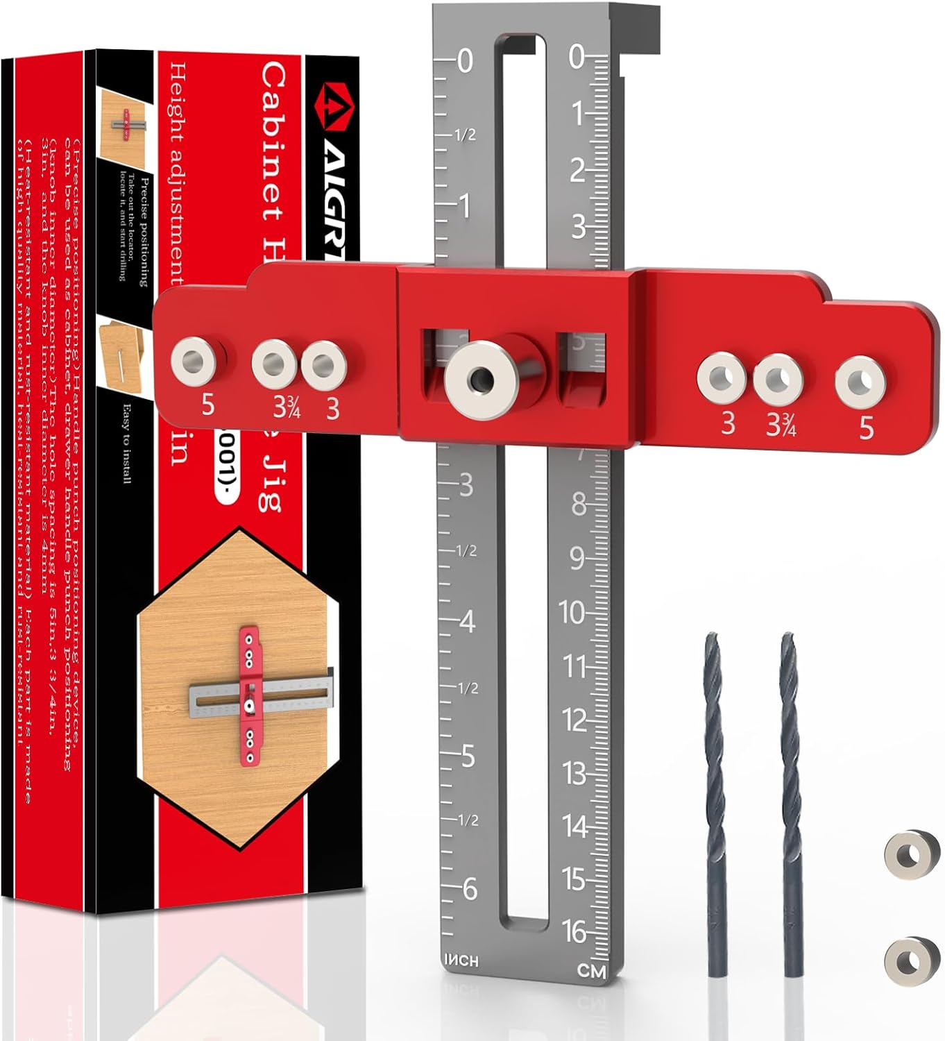 ALGRTS Cabinet Handle Jig Template Tool, Adjustable Cabinet Hardware ...