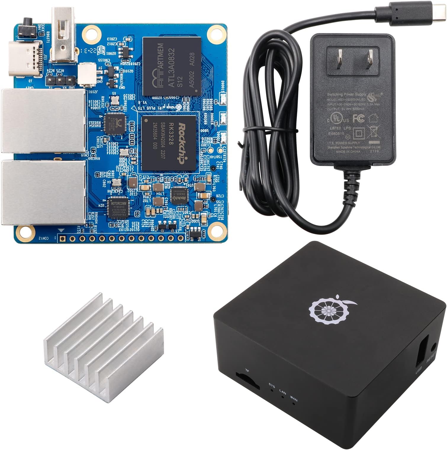 Amazon.com: Orange Pi R1 Plus LTS 1GB RAM Rockchip RK3328 Quad Core 64 ...