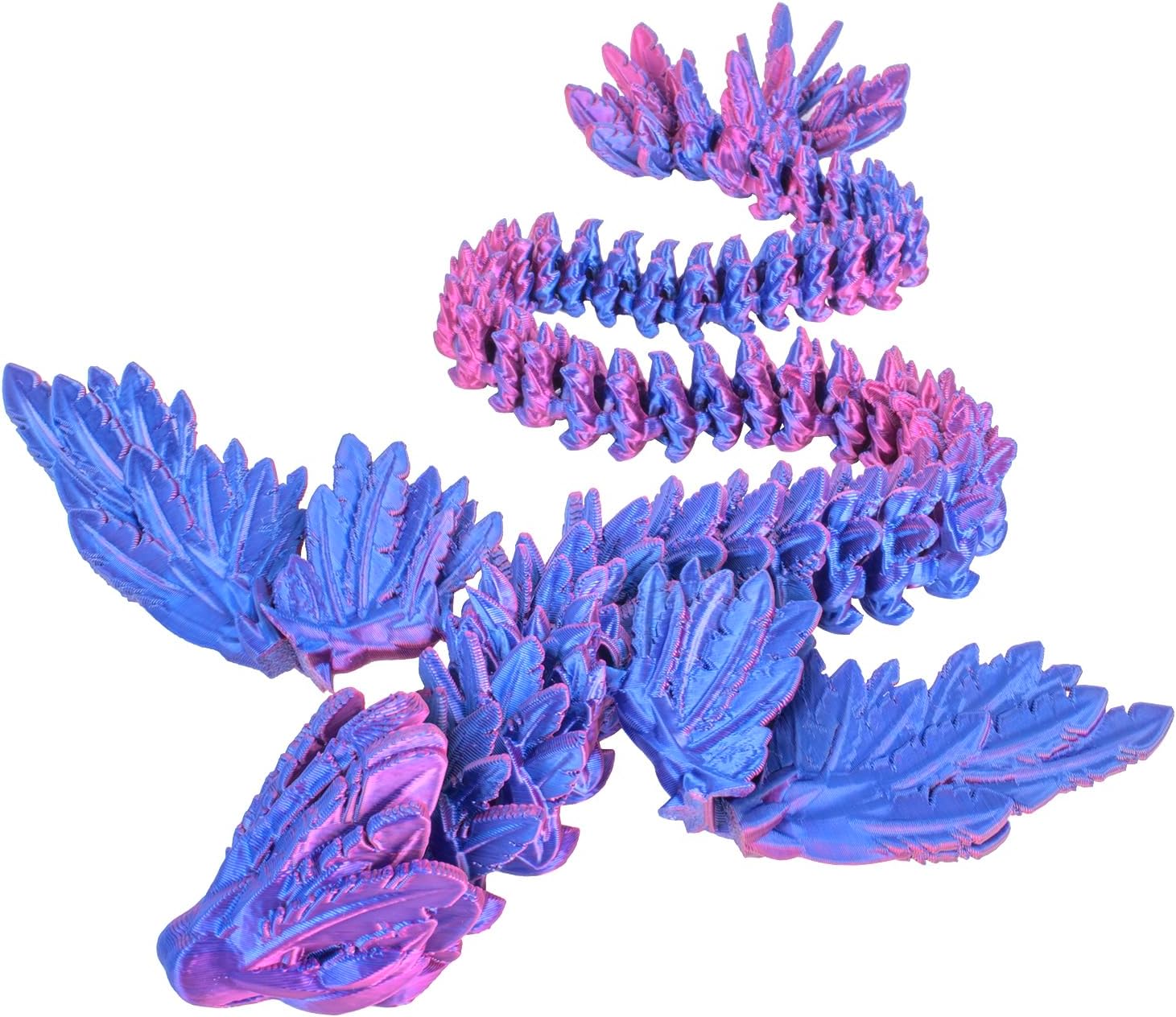 Amazon.com: GIFTIARA 3D Printed Dragon with Wings,15 Inch Articulated ...