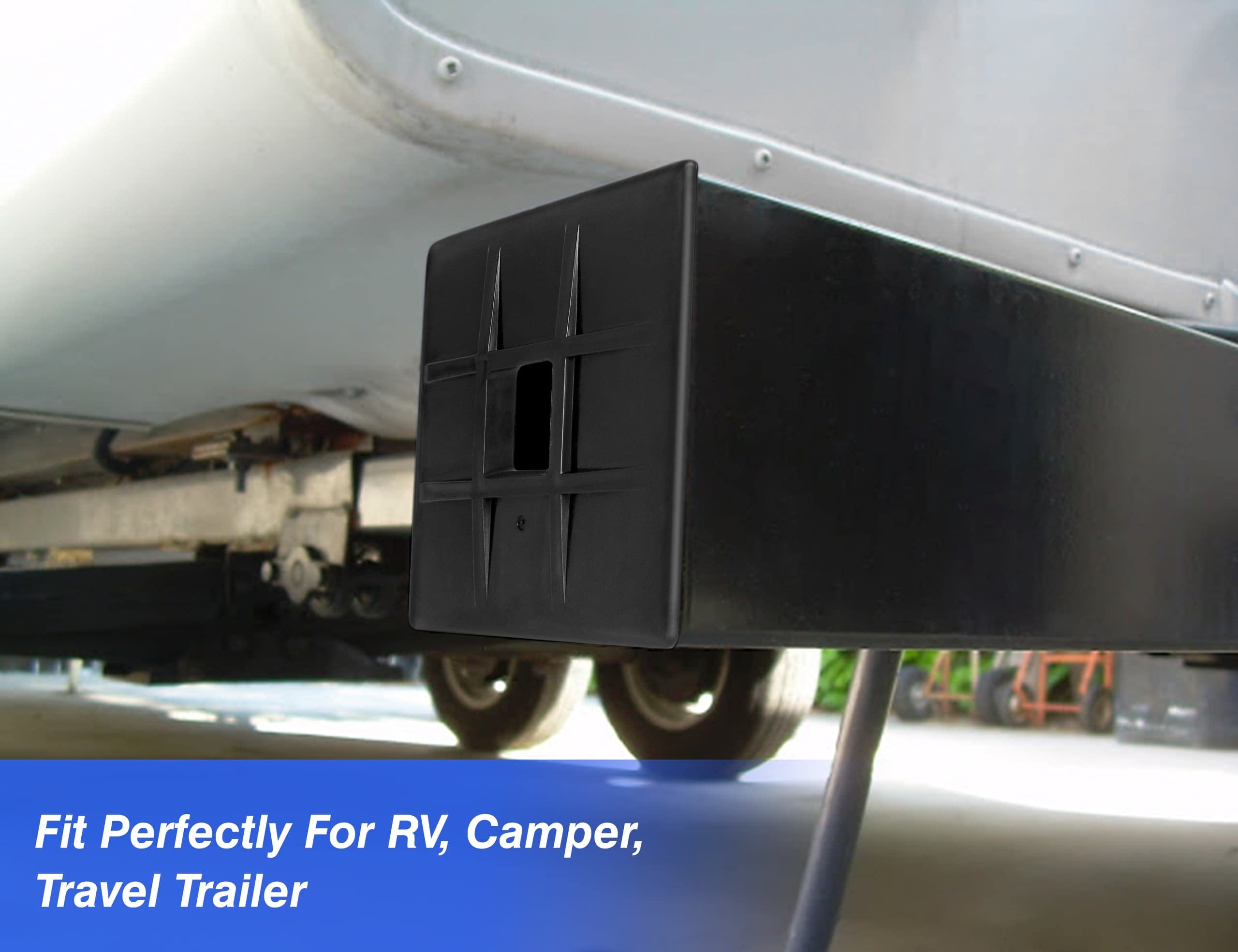 Snapklik.com : Luxlead RV Bumper Plug End Cap, 4" Black Square Bumper ...