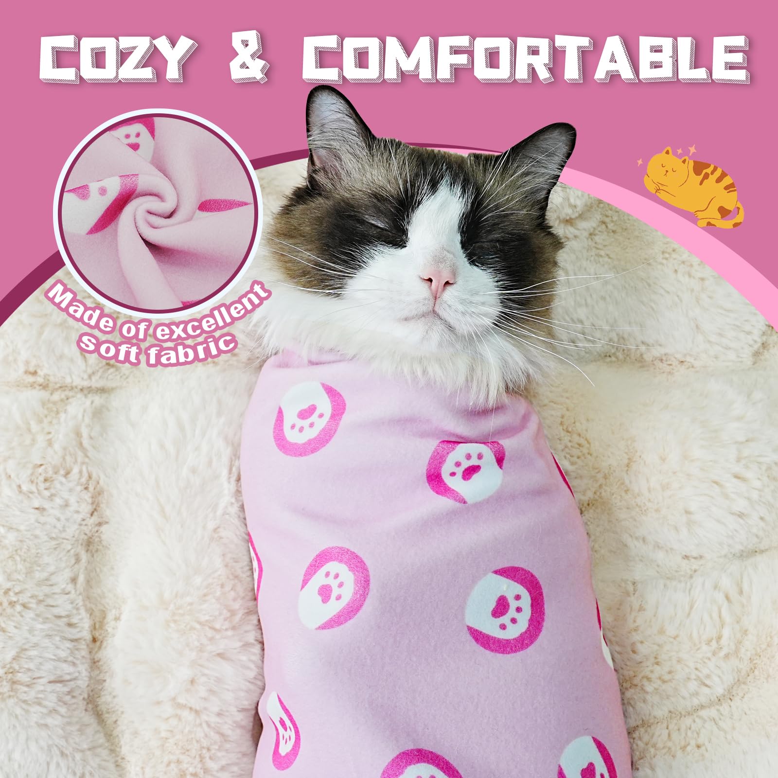 Snapklik.com : Cat Wrap For Cutting Nails, 2025 Self-Adhesive Cat ...
