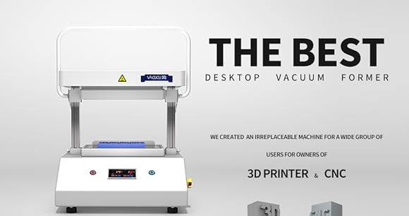 Amazon.com: VACUCU3D A3(297mm×420mm/16.54x11.69in) The Desktop Vacuum Forming Machine Create ...