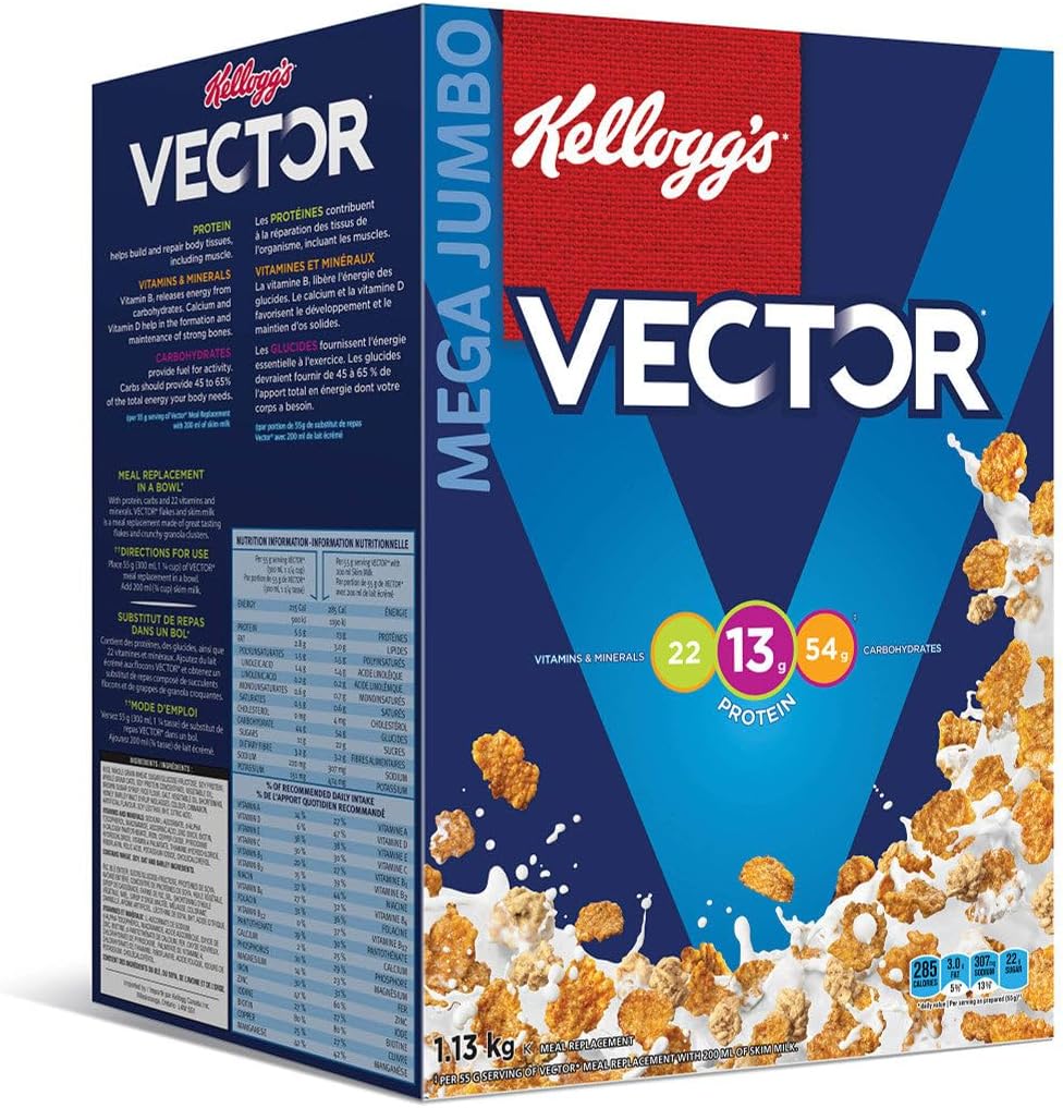Amazon.com: Kellogg's Vector Meal Replacement Cereal, 1.13 Kg/2.5lbs ...