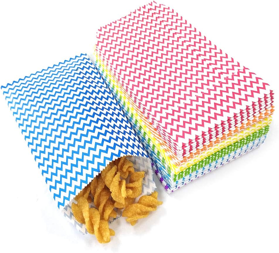 Amazon.com: 49 CT Mini Paper Candy Bags for Candy Buffet Paper Treat ...