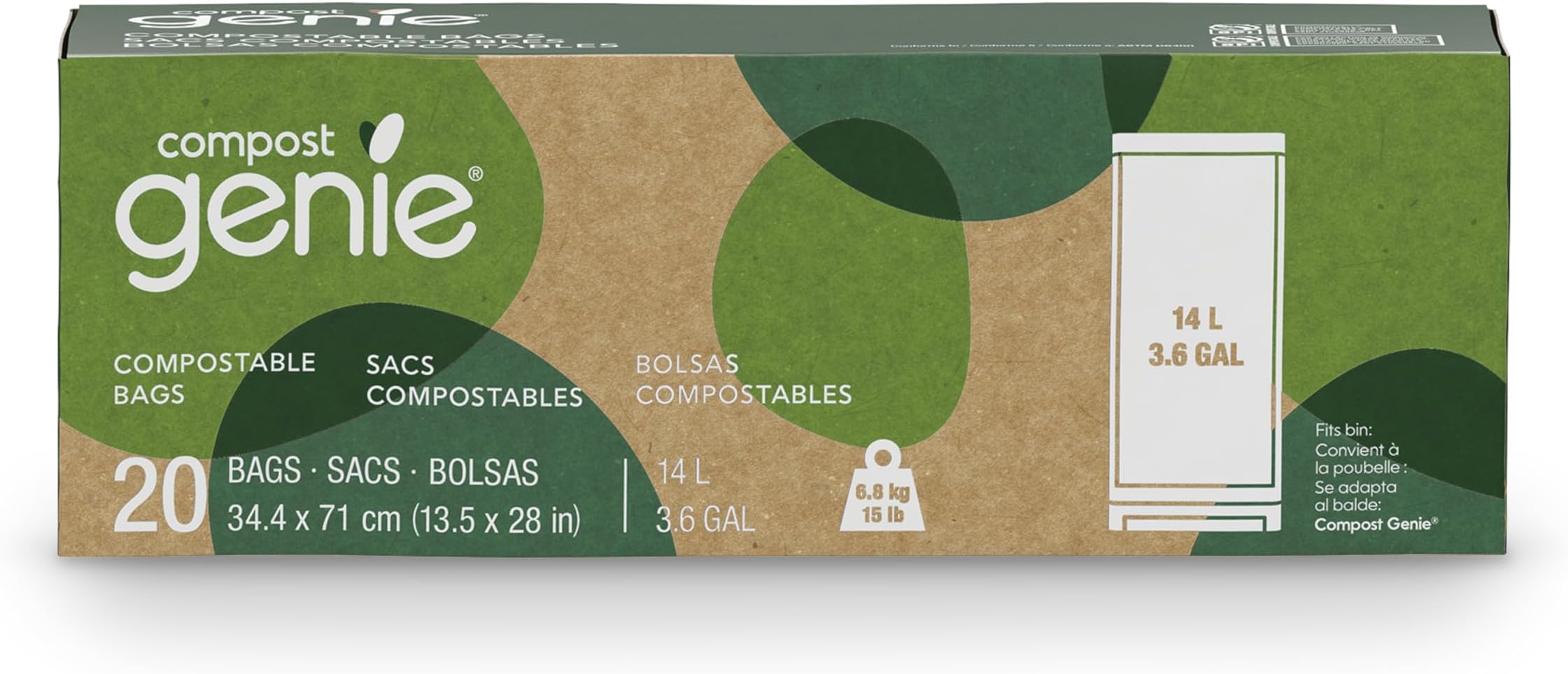 Amazon.com: Biobag Food Waste Compostable Bags (3 Gallon), 125 Count ...