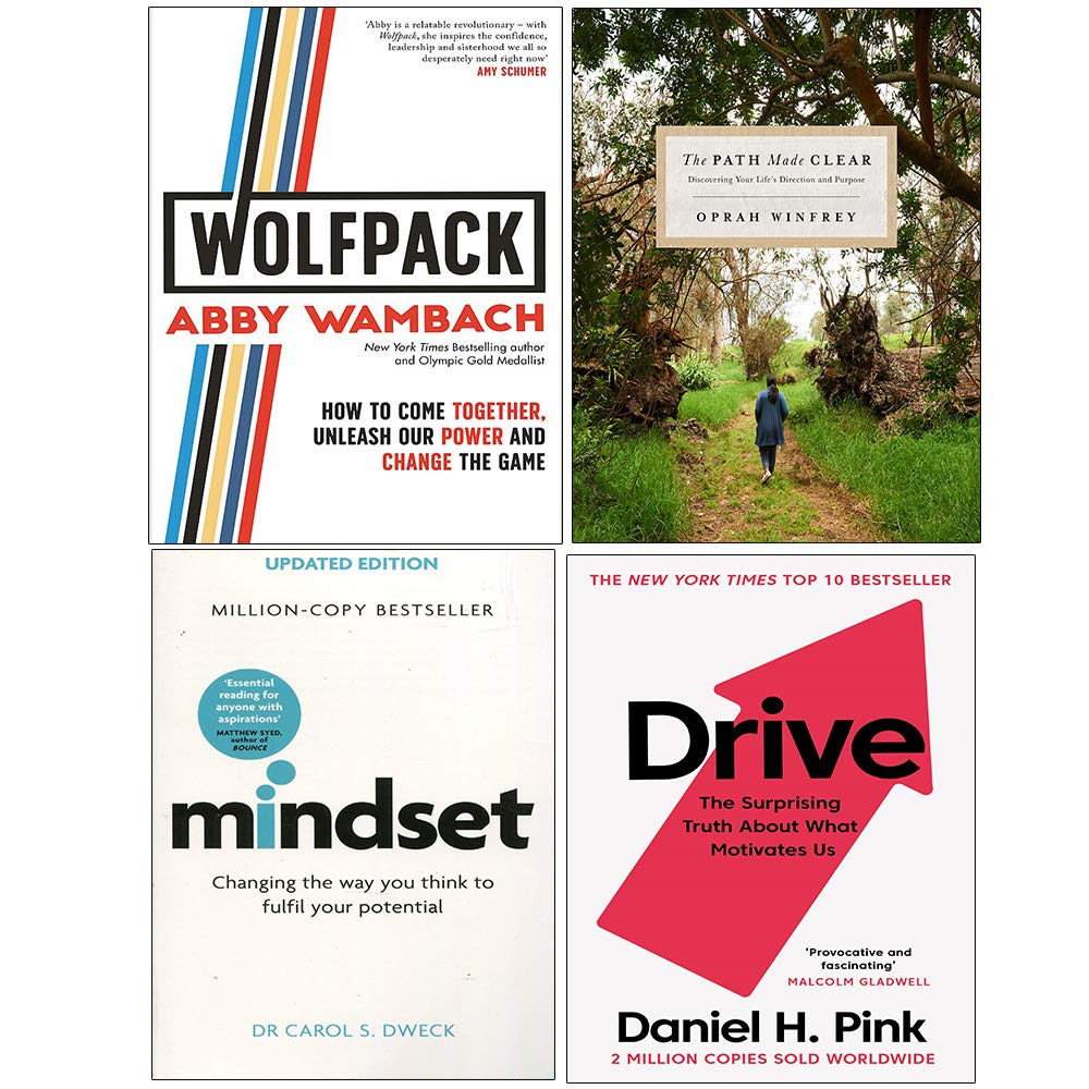 Wolfpack (Hardcover), Path Made Clear (Hardcover), Mindset, Drive ...