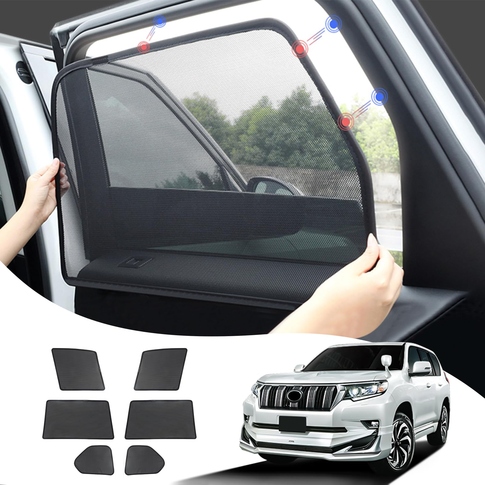 for Toyota Land Cruiser Prado 150 Lc150 2010-So far. Window Shade net ...