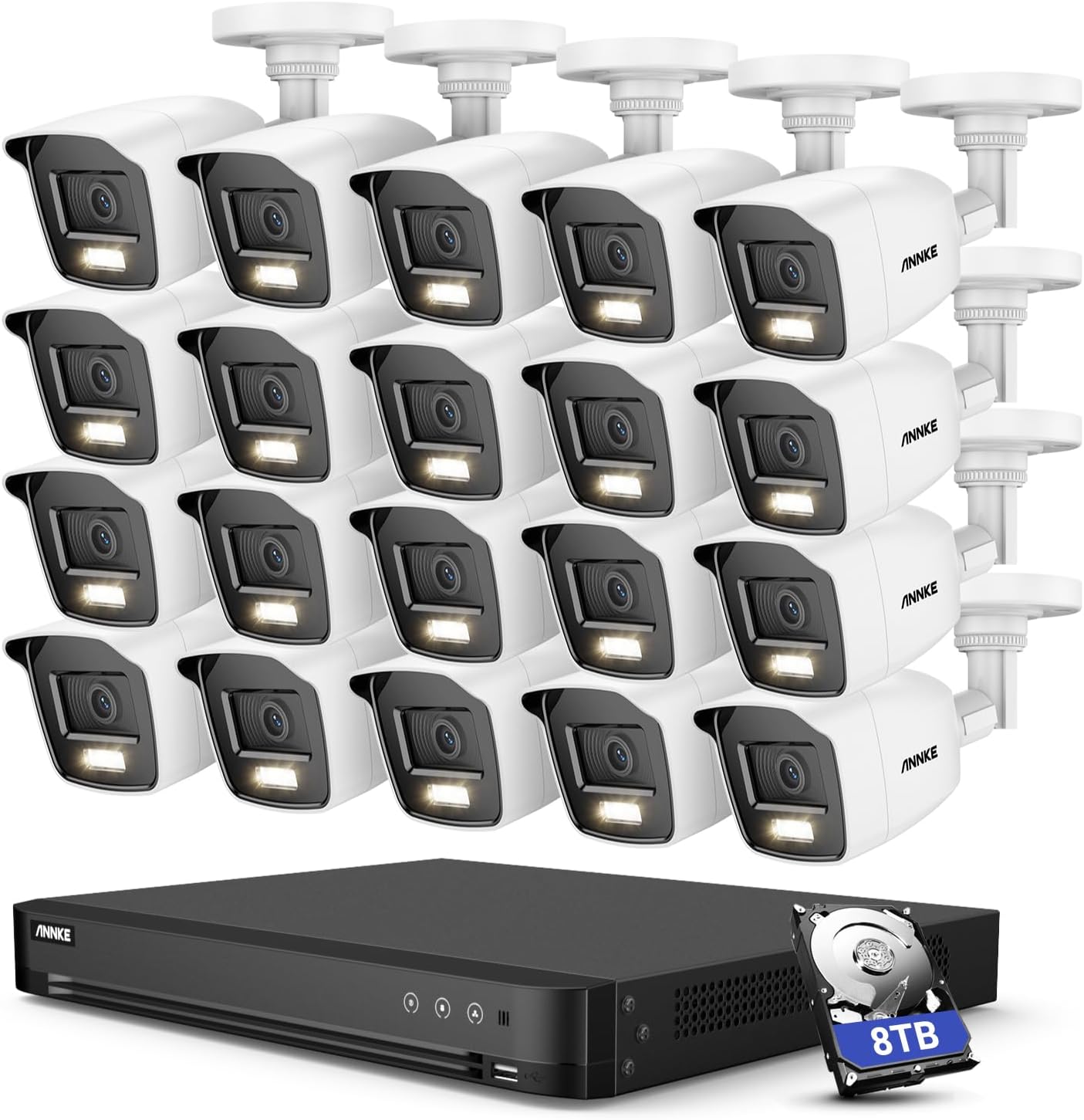 Amazon.com : ANNKE 32CH Security Camera System, H.265+ 3K Lite AI DVR ...