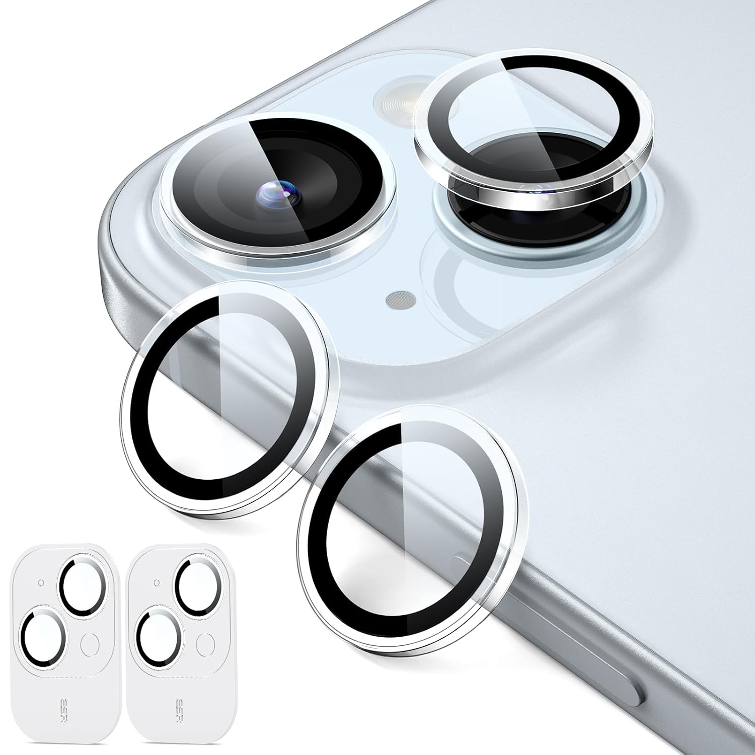 ESR for iPhone 15/15 Plus/14/14 Plus Camera Lens Protectors, Armorite ...