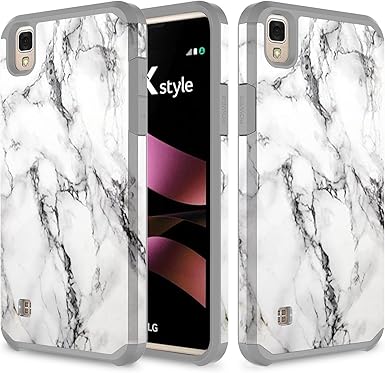 Amazon.com: LG X Style Case, LG Tribute HD Case, TownShop Marble ...