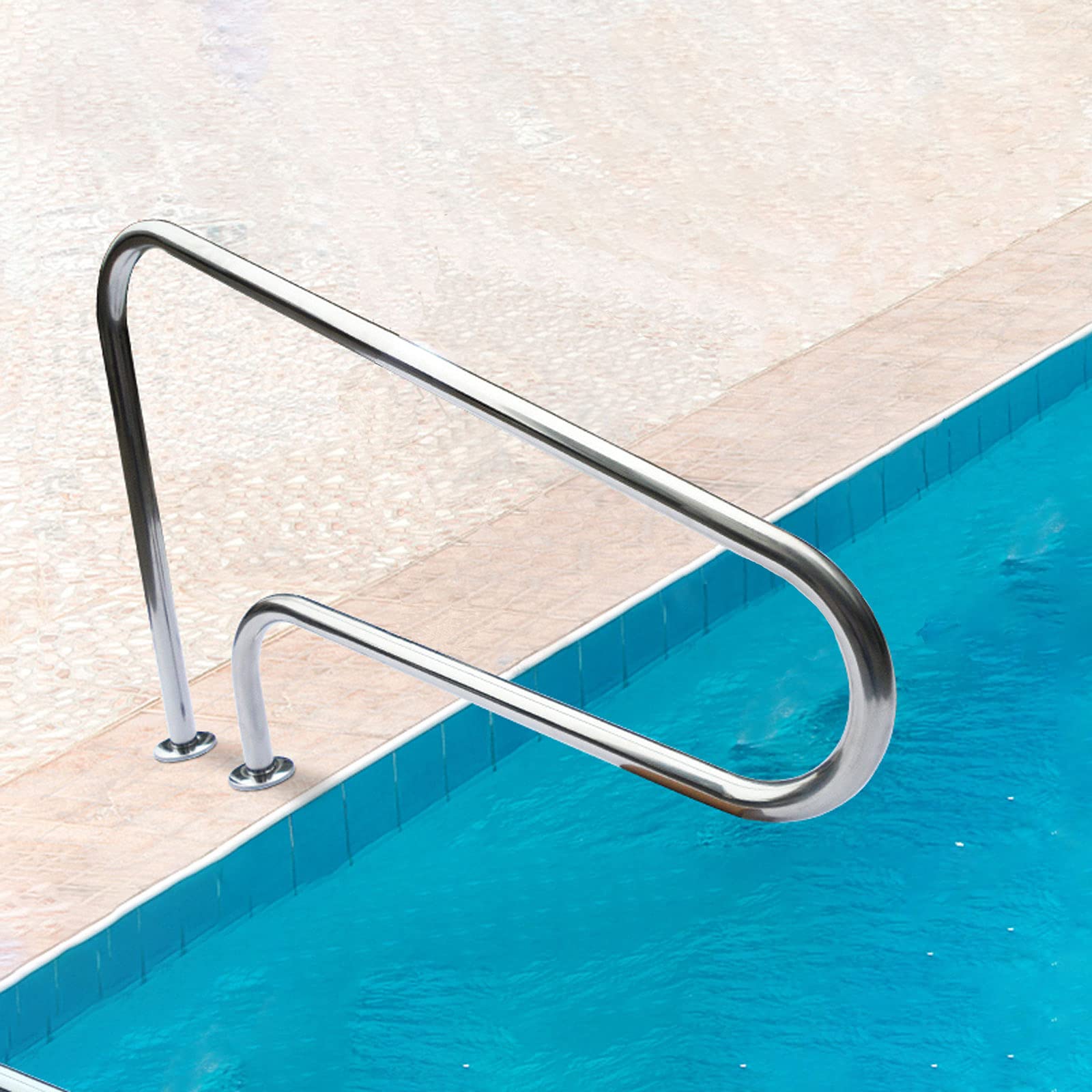 Buy Swimming Pool Handrails, 304 Stainless Steel Pool Hand Rail Easy-to ...