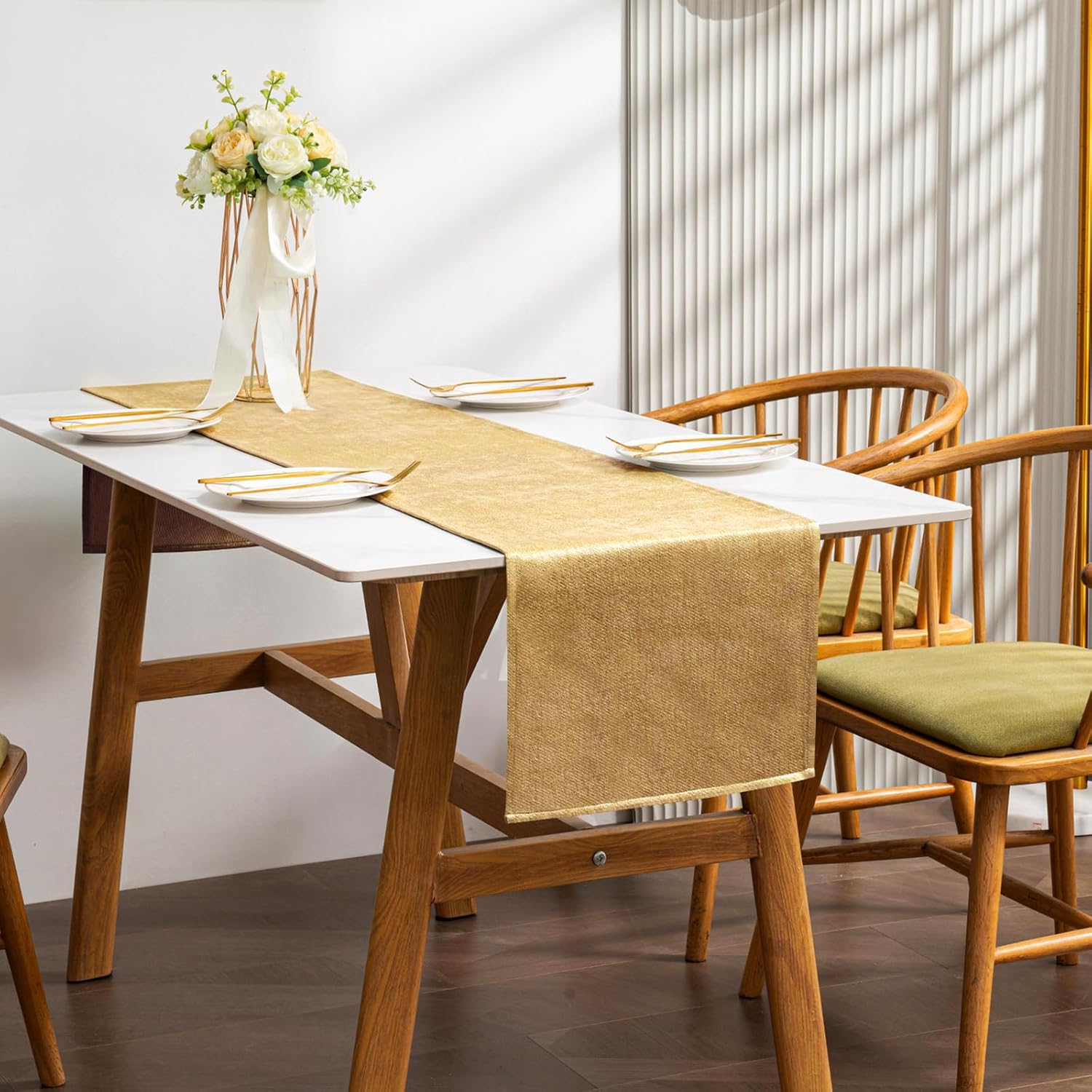 Amazon.com: BALCONY & FALCON Table Runner Machine Washable Water ...