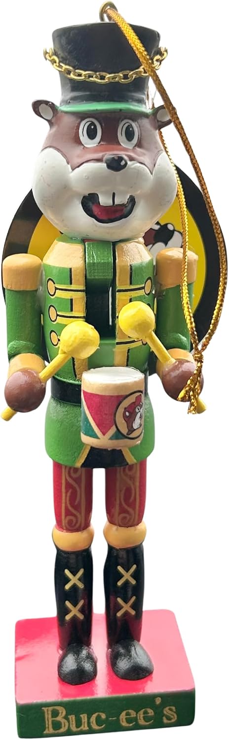 Amazon.com: Buc-ee's Nutcracker Ornament, Beaver Character, Green and ...