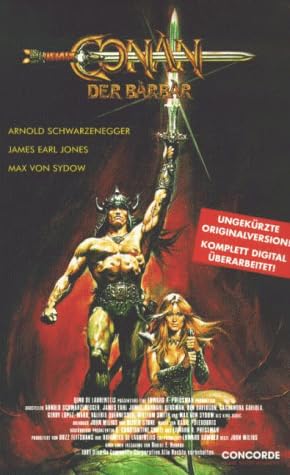 Amazon.com: Conan the Barbarian [VHS] : Arnold Schwarzenegger, James ...