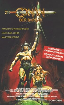 Amazon.com: Conan the Barbarian [VHS] : Arnold Schwarzenegger, James ...
