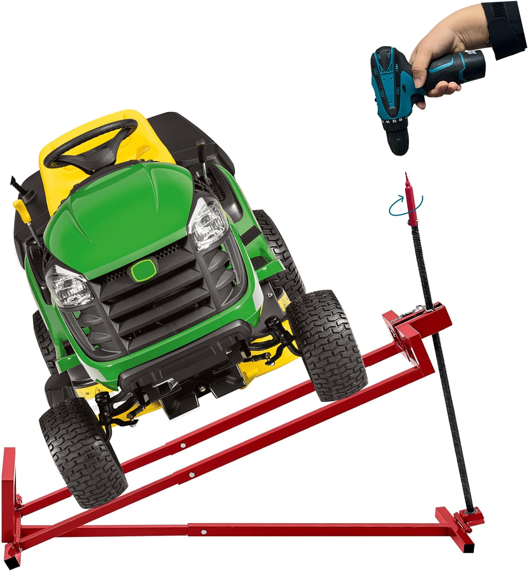Amazon.com: Lawn Mower Lift Jack with Manual Handle & Power Tool ...