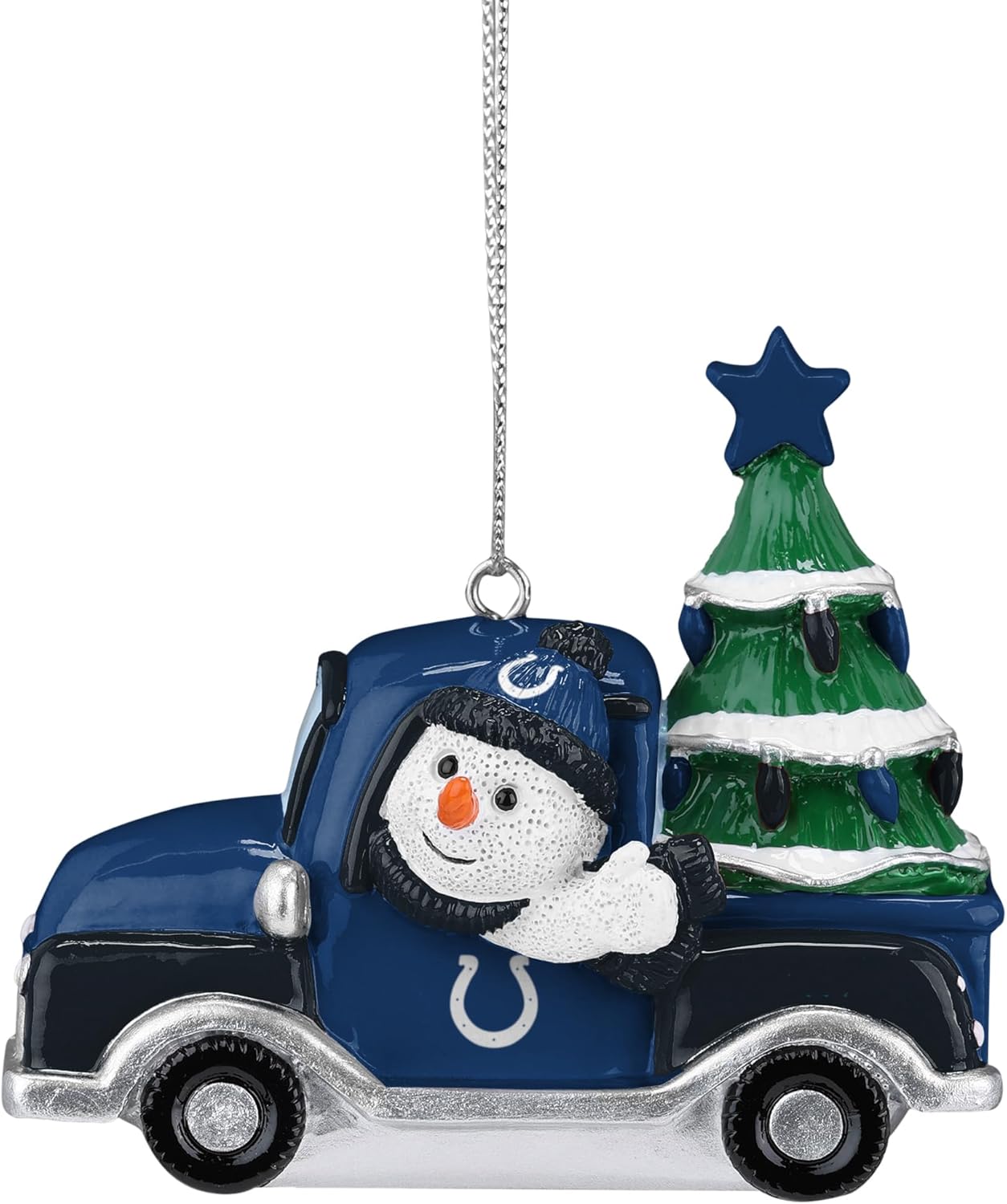 Amazon.com: FOCO Indianapolis Colts NFL Snowman in a Truck Ornament ...