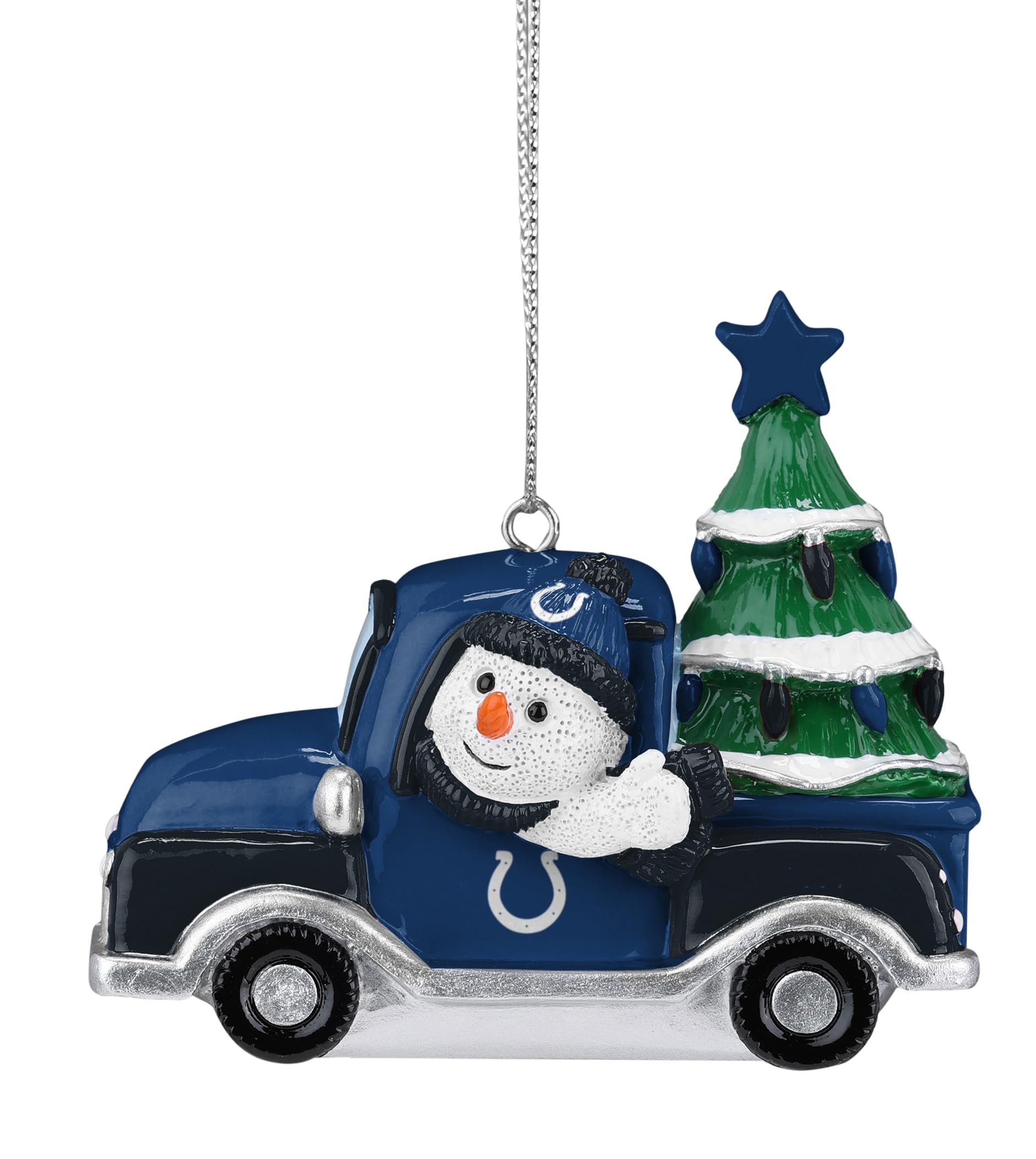 Amazon.com: FOCO Indianapolis Colts NFL Snowman in a Truck Ornament ...