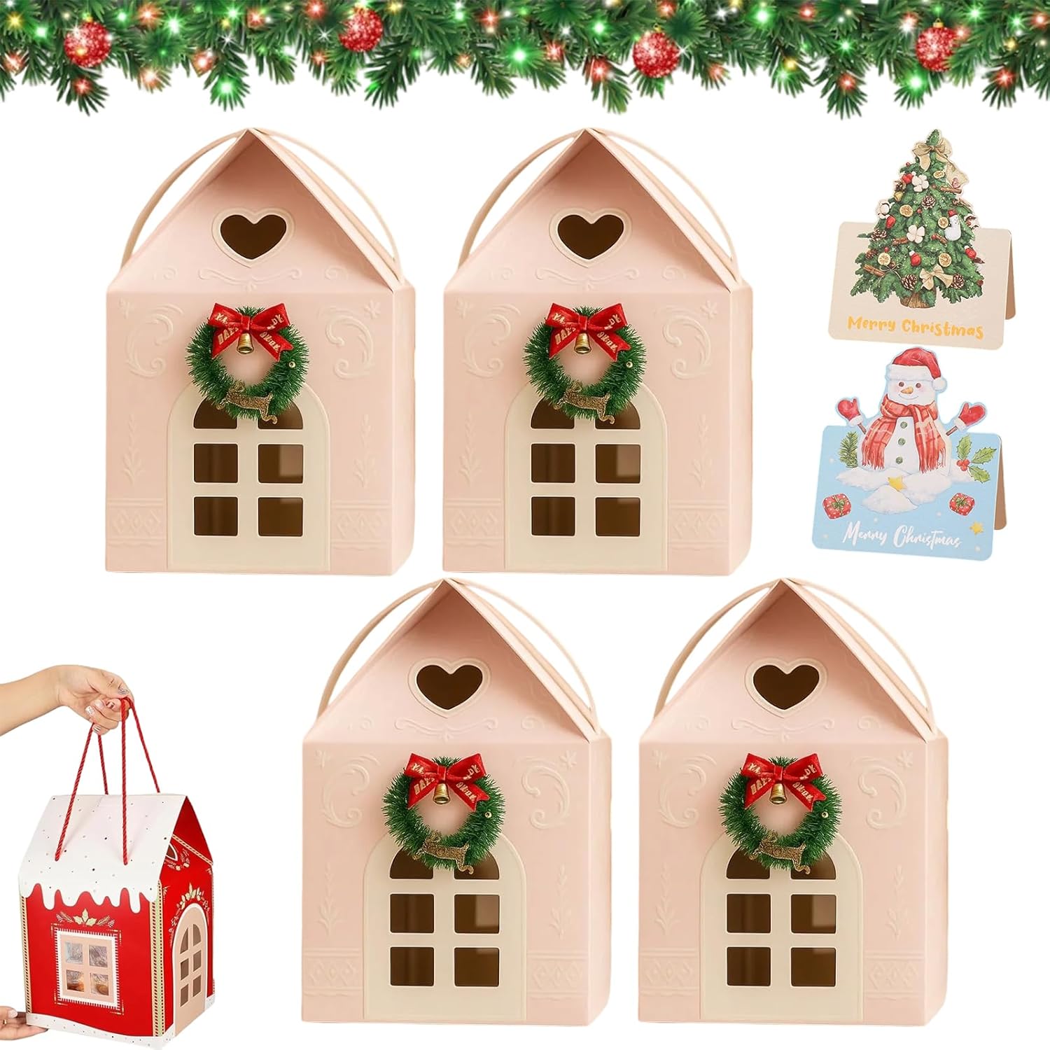 Amazon.com: Gugliet Christmas Wonderland Cottage Gift Box, 3D Pop up ...