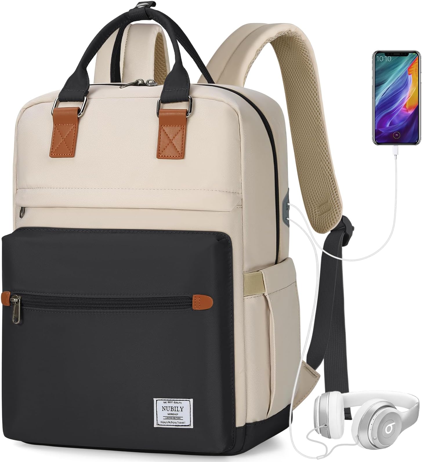 RAINSMORE Mochilas para Mujer Mochila para Laptop Mochila de Viaje ...