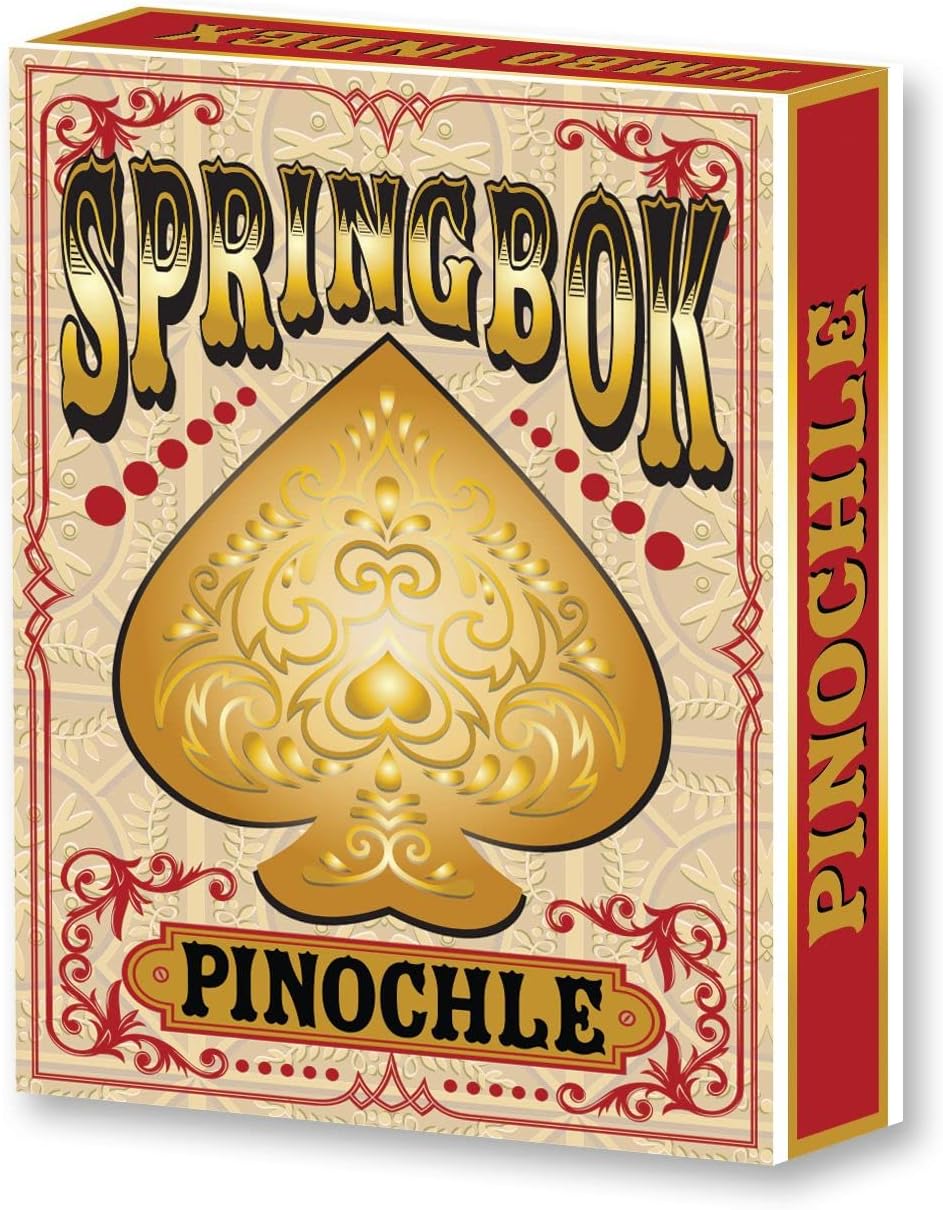 Amazon.com: Springbok Pinochle Jumbo Print Playing Cards Deck : Toys ...