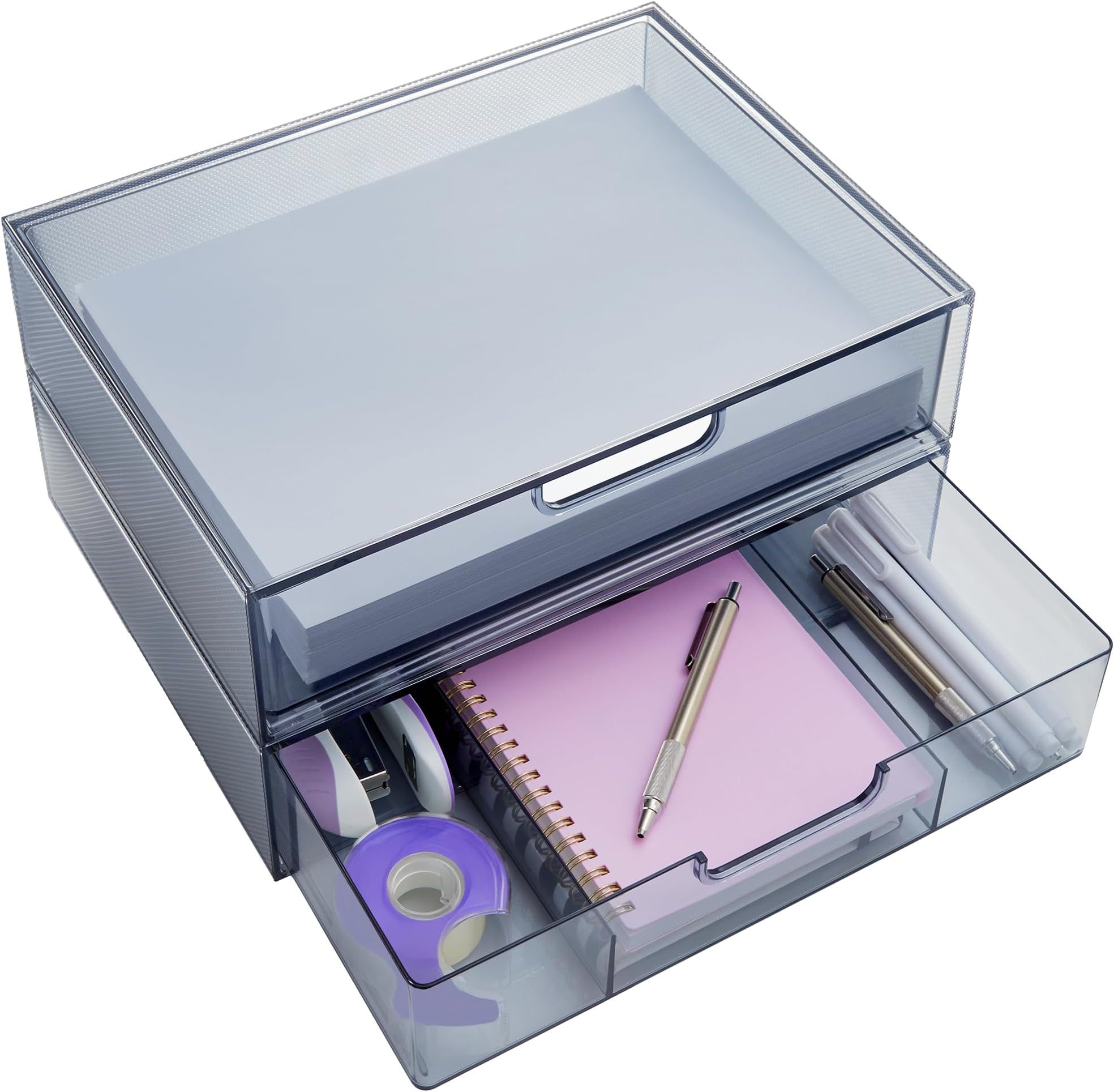 Amazon.com: RETON 6 PCS Desk Organizer with Drawers, Stackable Desktop ...