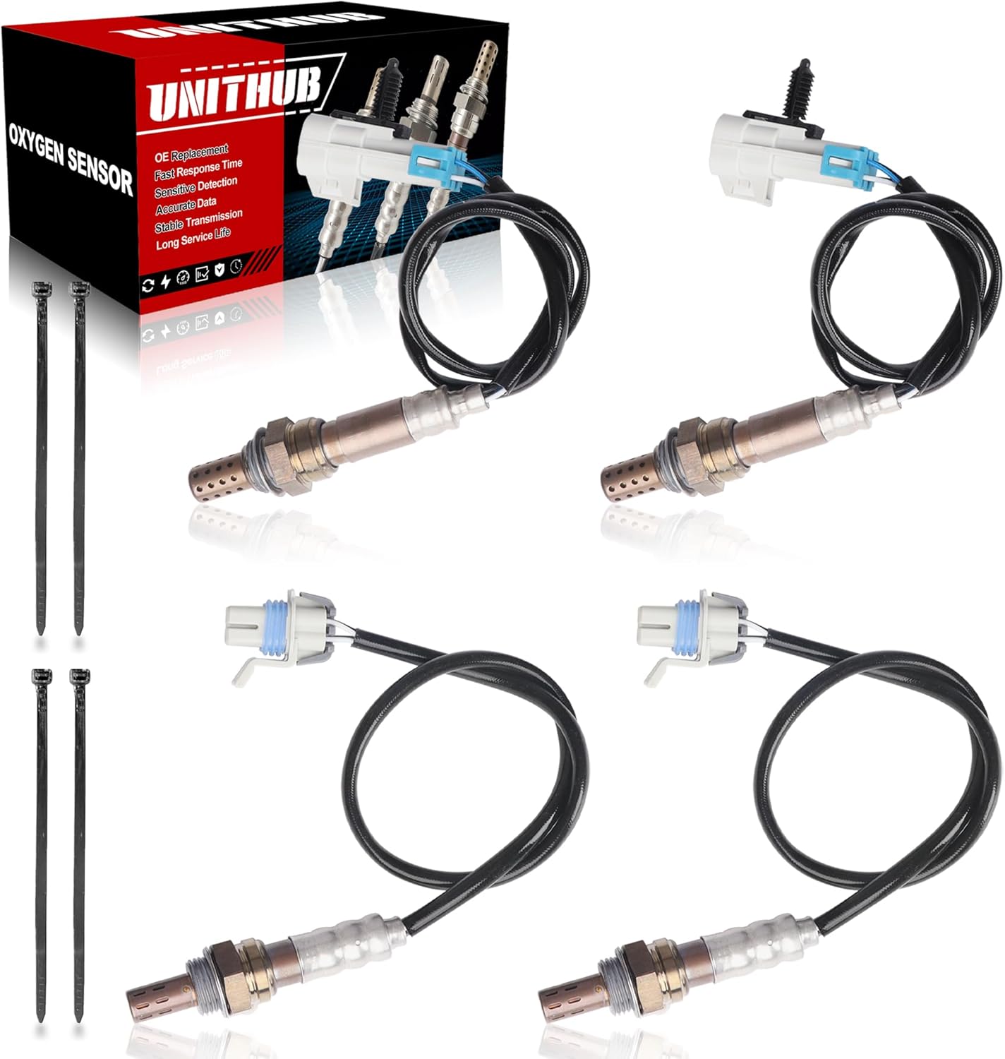Amazon.com: UNITHUB Oxygen Sensor Upstream + Downstream 234-4668 ...