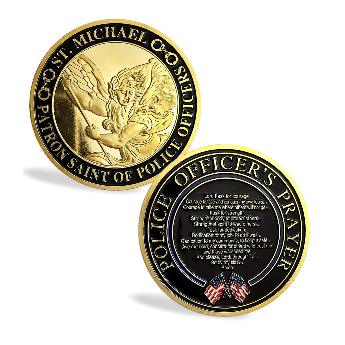 Amazon.com: St. Michael Patron Saint Law Enforcement Challenge Coin ...