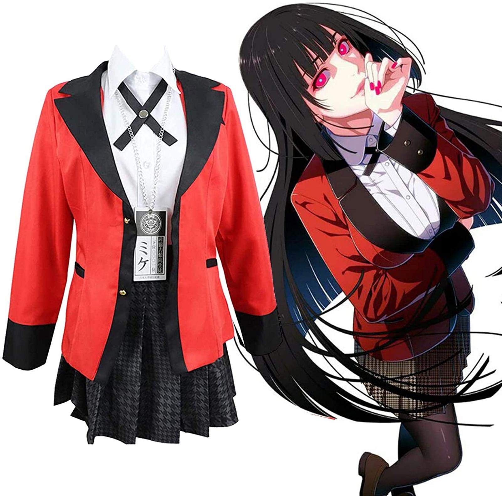 Daybreak Jabami Yumeko Cosplay Outfit Uniform Anime Kakegurui Yumeko ...