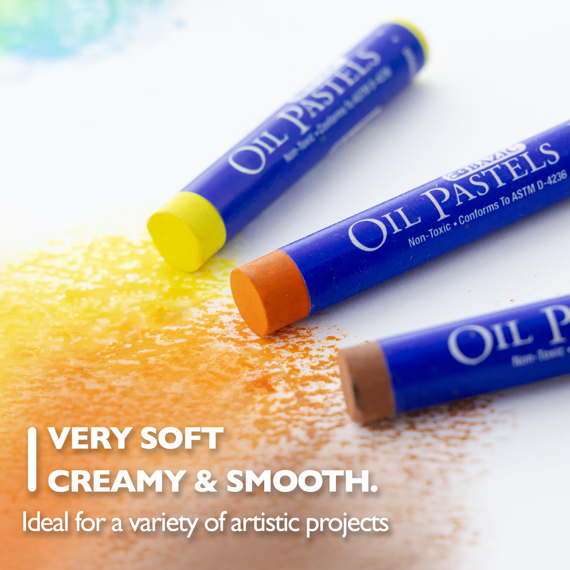 Snapklik.com : BAZIC Oil Pastels Set 25 Colors, Soft Pastels Oil ...