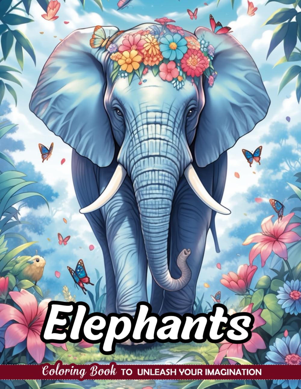 Amazon.com: Elephants Coloring Book: Gentle Giants for Wildlife Art ...