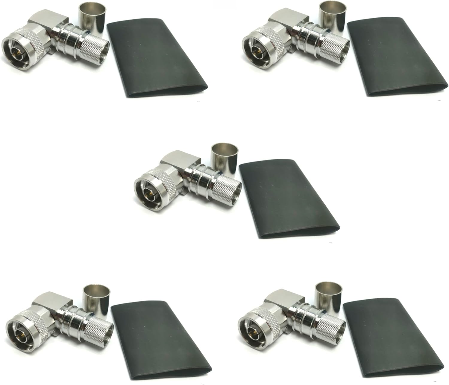 Amazon.com: WORLDPEAK 5pcs Connector N Male Right Angle Plug Crimp ...
