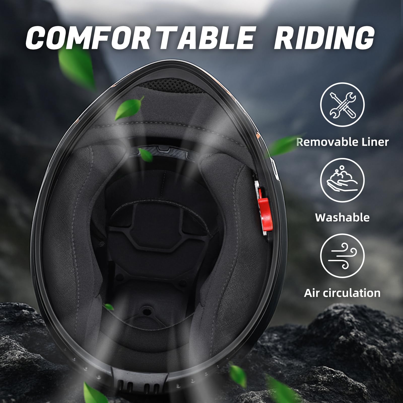 Snapklik.com : TRIANGLE Full Face Motorcycle Helmet Dual Visor Helmets ...