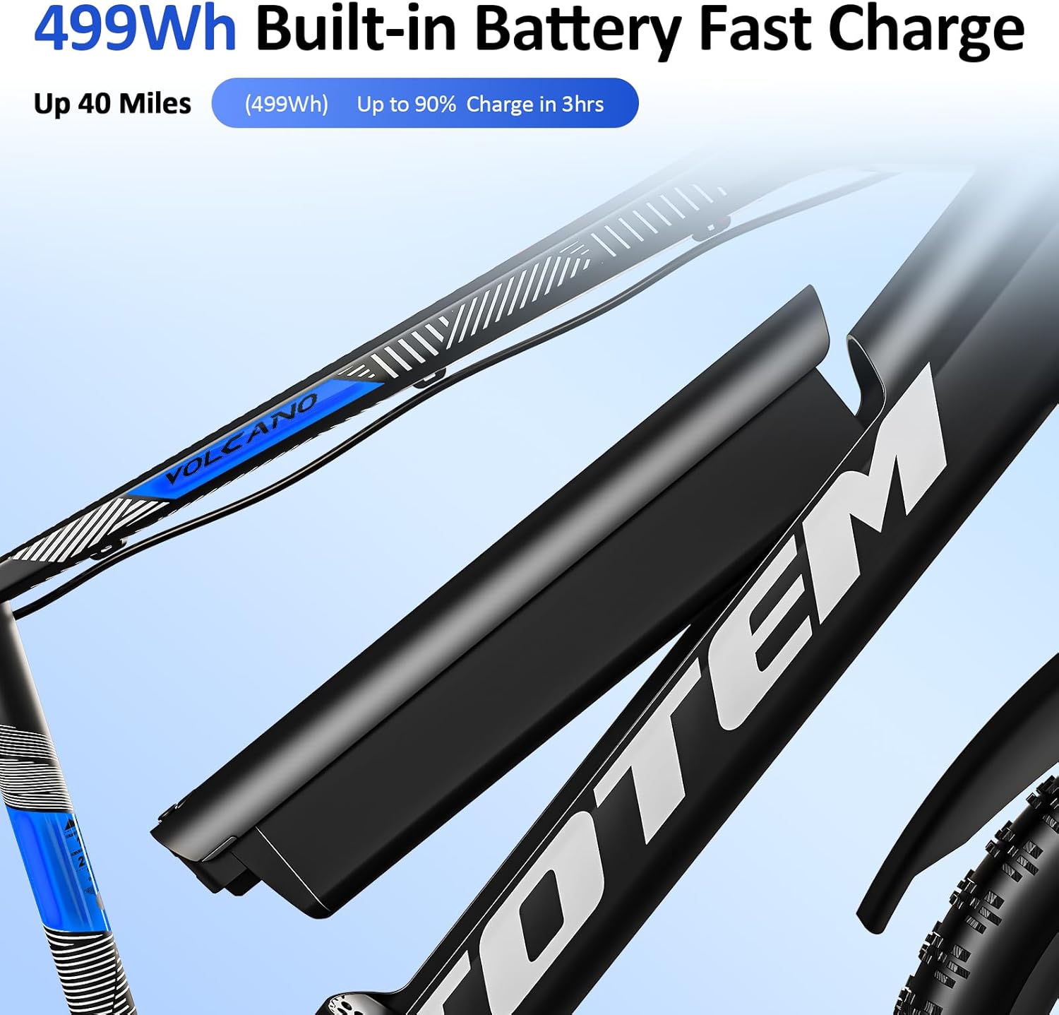 Totem Volcano – Bicicleta eléctrica para adultos de 27.5 pulgadas ...